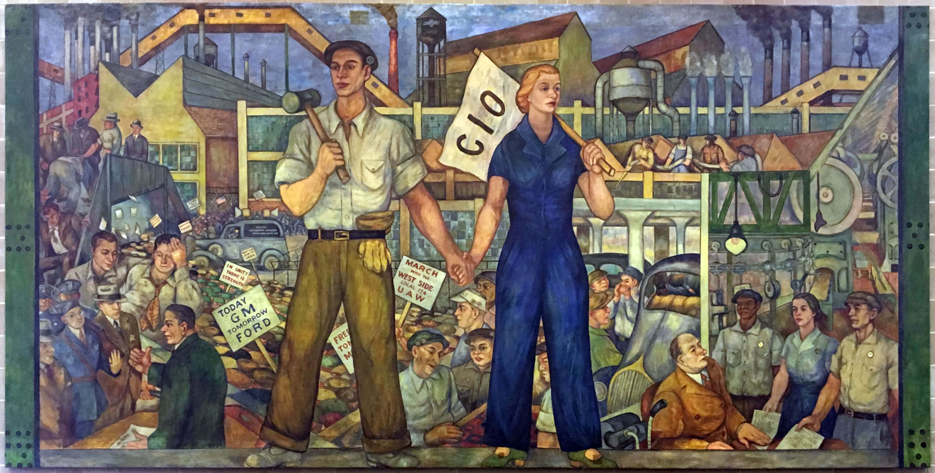 Collection Spotlight: UAW Local 174 Mural | LAWCHA